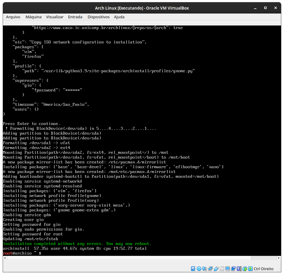Instalar o Archlinux ficou muito mais fácil! – Blog do Gio